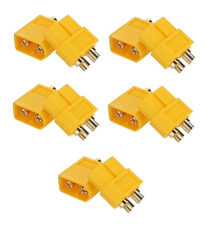 UNIVERSAL HUB XT60 Connector Pins, Male and Female, Gold Plated, High ...